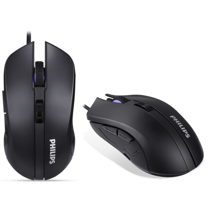 PHILIPS wired gaming mouse Black SPK9413