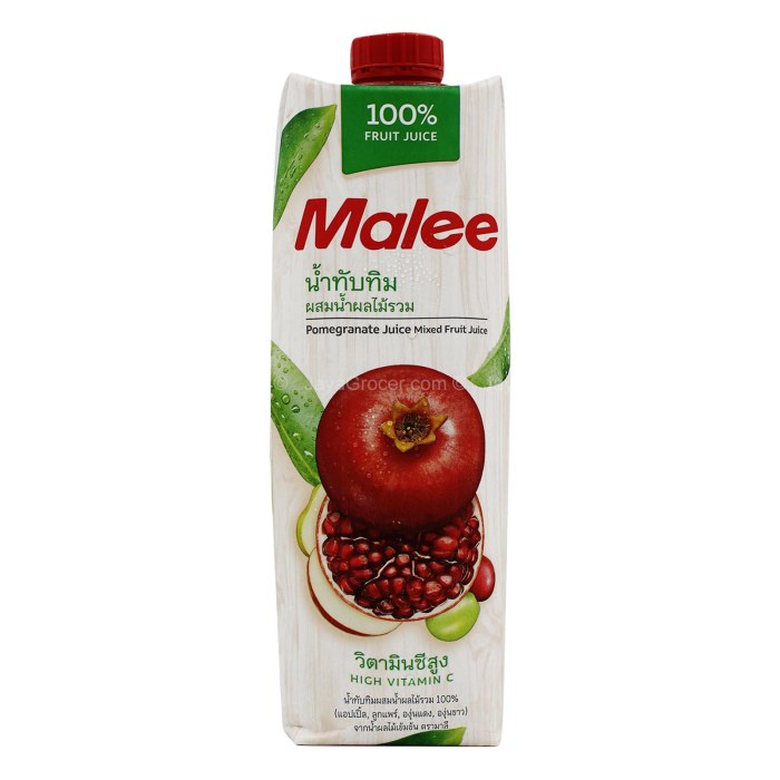 Malee 100% Pomegranate Juice 1000ml